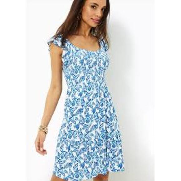 Lilly Pulitzer | Dresses | Lilly Pulitzer Jilly Smocked Dress Large ...